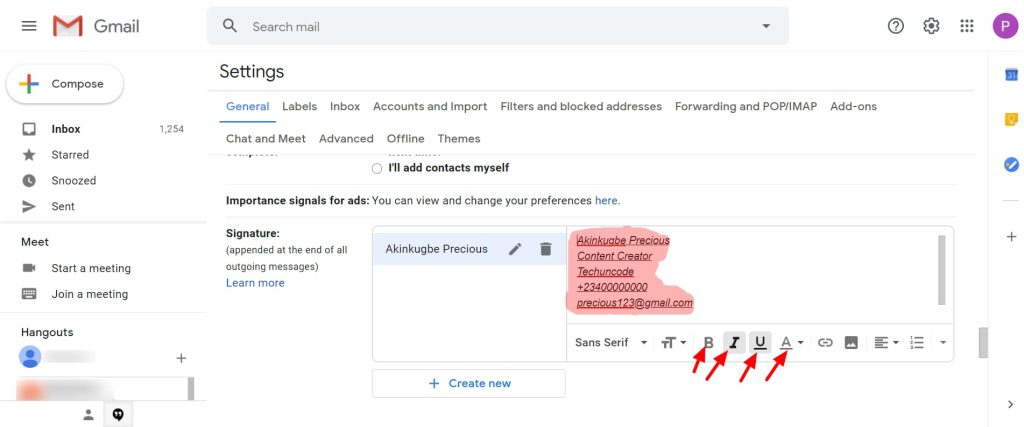 How to Create an Email Signature in Gmail with 5 Magic Lines - Techuncode