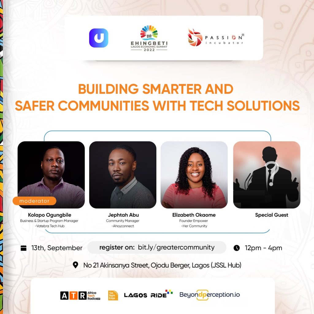 Ehingbeti 2022; Smarter and Safer Communities – Passion Incubator, Techuncode - Techuncode