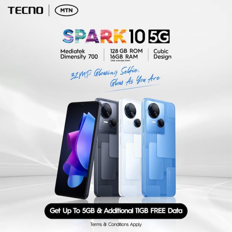 Tecno Launches The Ultimate Spark 10 5G Smartphone (#TECNOxMTN5G) - Techuncode